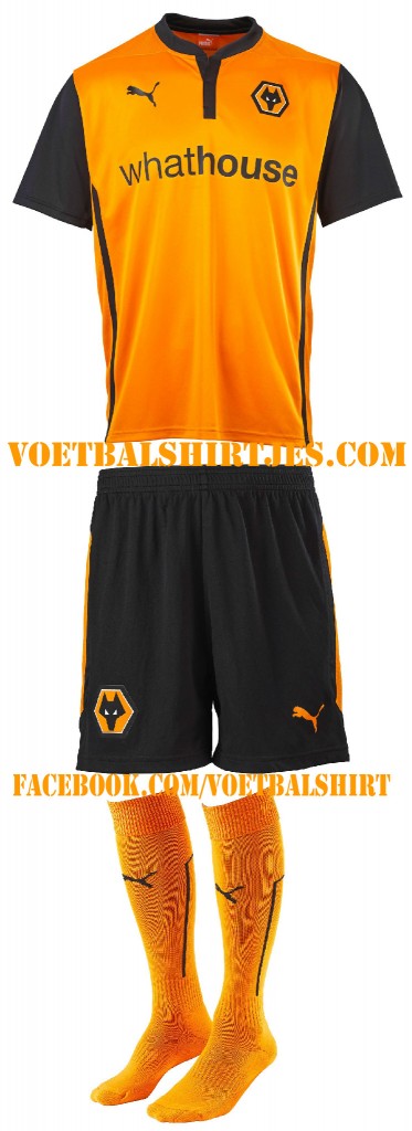 Wolves home kit 2014/2015 - Voetbalshirtjes.com