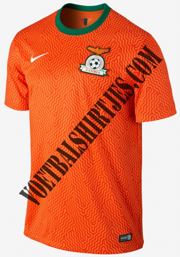 Zambia uitshirt 2014/2015 - Voetbalshirtjes.com