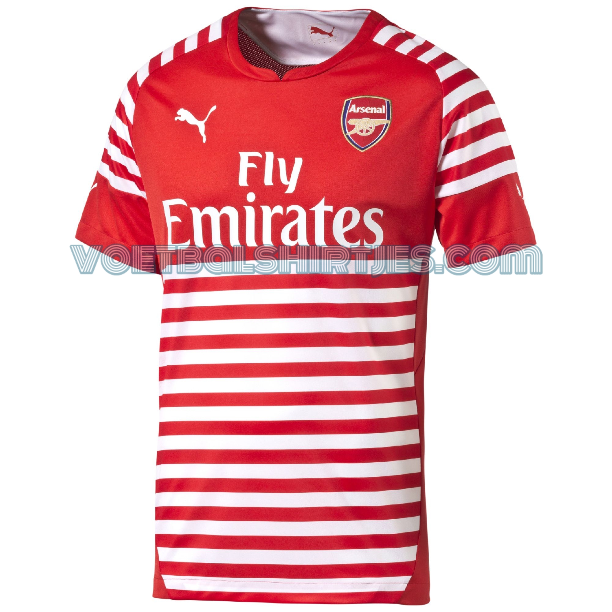 Arsenal Pre-Match tops 2015 - Voetbalshirtjes.com