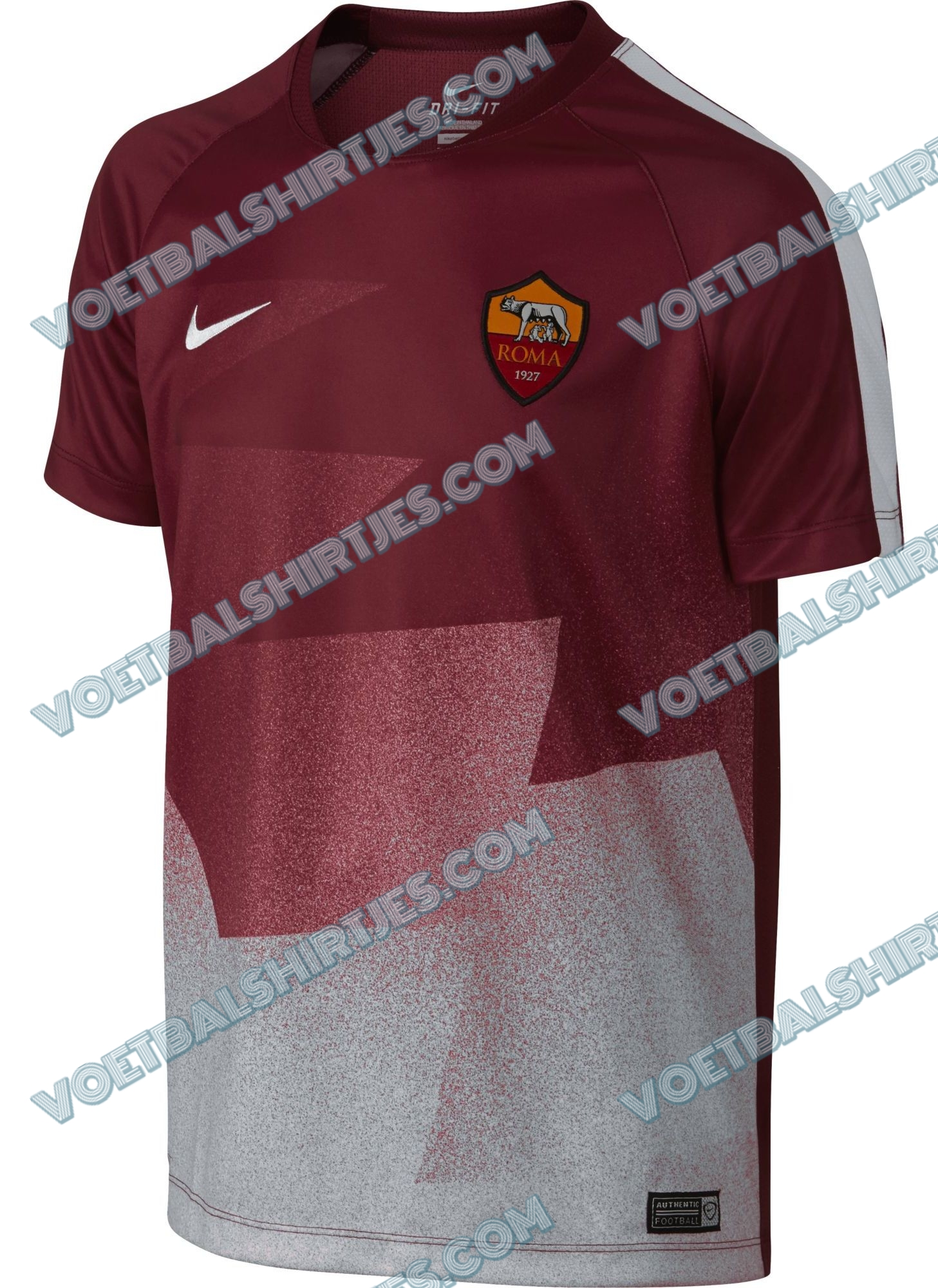 AS Roma Pre-match top 15/16 - Voetbalshirtjes.com