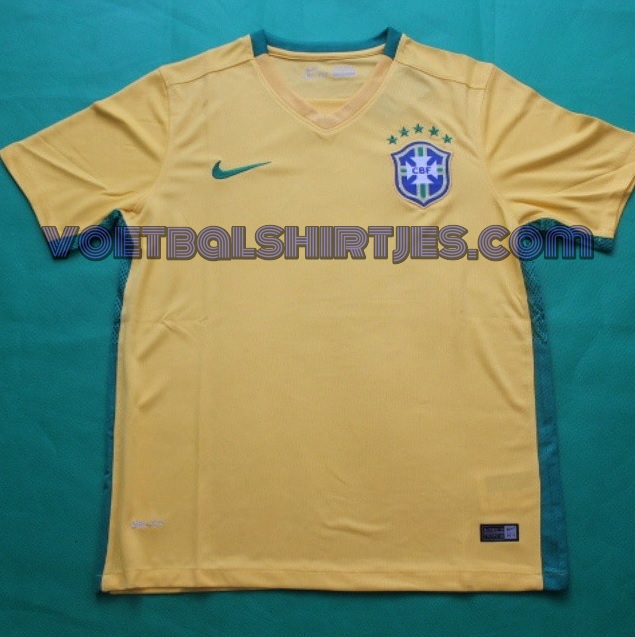 Brazilië thuisshirt 2015/2016 - Brazil 15/16 home kit